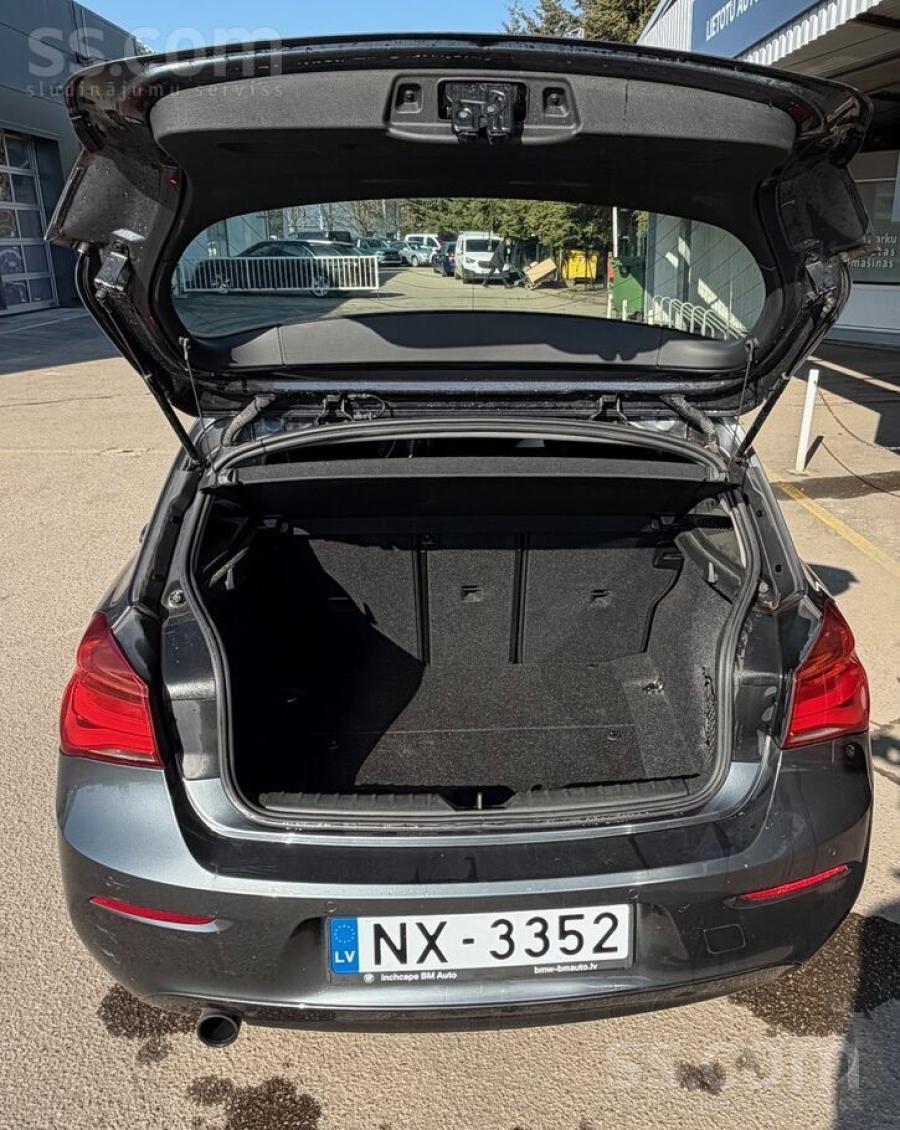 Pelēks BMW 118 2016 Rīga, ar dzinēja tilpumu 1.50 L un nobraukumu 119 tūkst. km par 8400 €, foto 11 vietnē AUTOMOTO.COM.LV