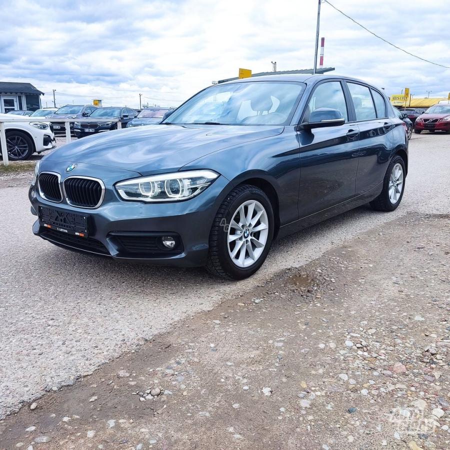 Grey BMW 118 2017 in Vilnius, with an engine capacity of 1.50 L and mileage of 303 thousand km for 6900 €, photo 1 on AUTOMOTO.COM.LV