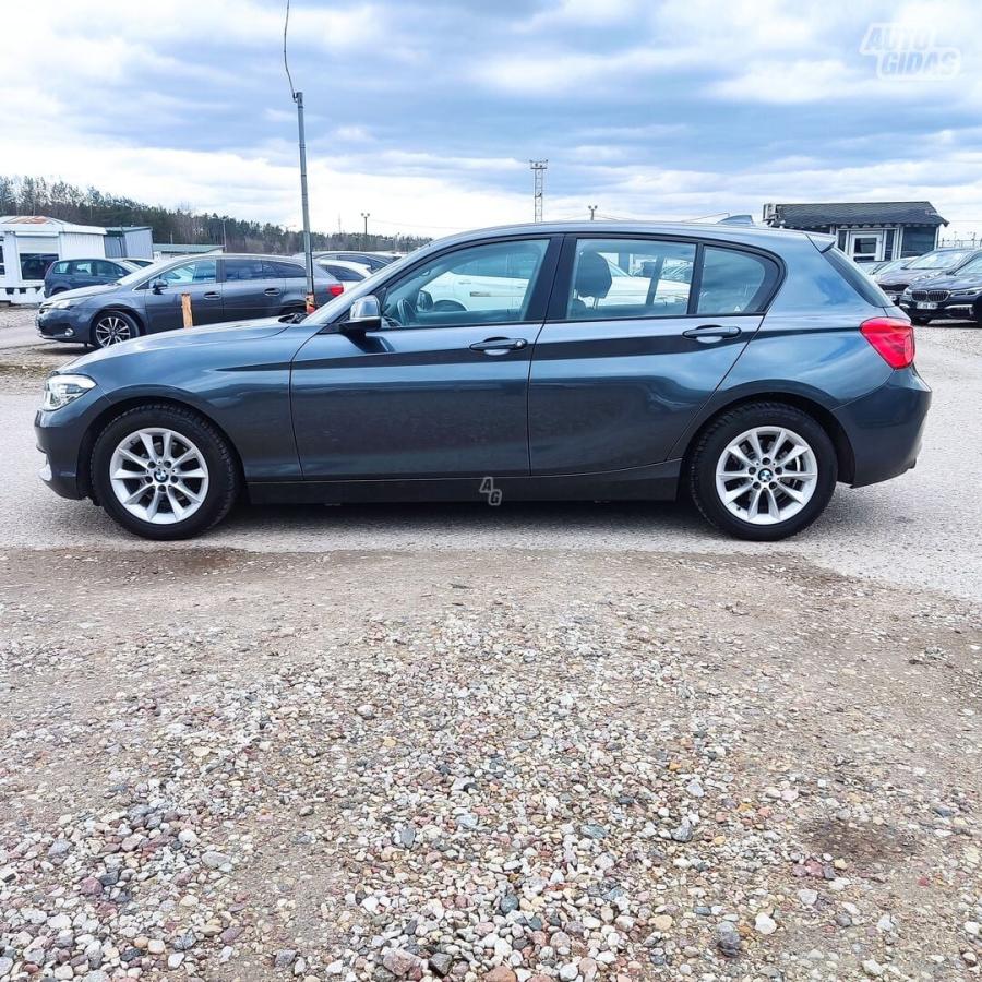 Grey BMW 118 2017 in Vilnius, with an engine capacity of 1.50 L and mileage of 303 thousand km for 6900 €, photo 6 on AUTOMOTO.COM.LV