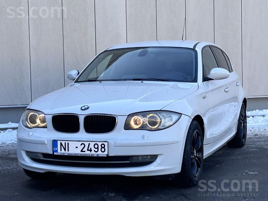 White BMW 118 2008 in Riga, with an engine capacity of 2.00 L and mileage of 219 thousand km for 4350 €, photo 1 on AUTOMOTO.COM.LV