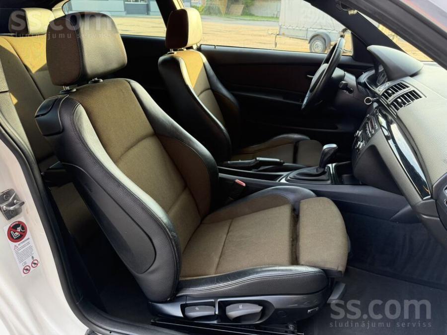 White BMW 118 2011 in Cesis, with an engine capacity of 2.00 L and mileage of 282 thousand km for 5890 €, photo 12 on AUTOMOTO.COM.LV