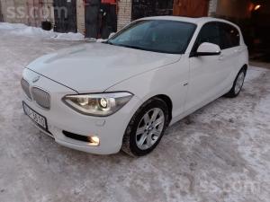 White BMW 118 2012 in Liepaja, with an engine capacity of 1.60 L and mileage of 199 thousand km for 6450 €, photo  on AUTOMOTO.COM.LV