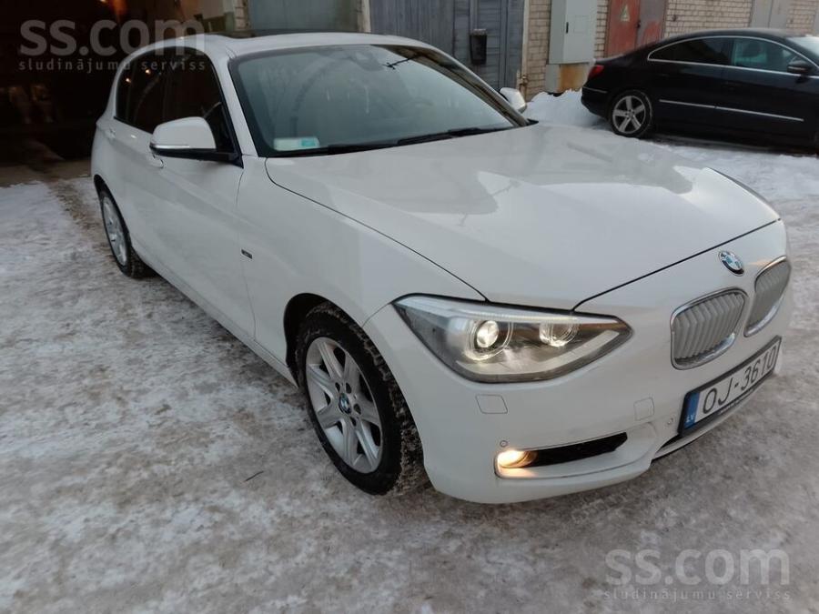 White BMW 118 2012 in Liepaja, with an engine capacity of 1.60 L and mileage of 199 thousand km for 6450 €, photo 2 on AUTOMOTO.COM.LV