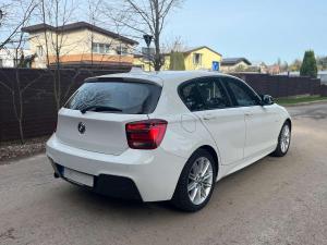 White BMW 118 2014 in Vilnius, with an engine capacity of 2.00 L and mileage of 233 thousand km for 7500 €, photo 6 on AUTOMOTO.COM.LV