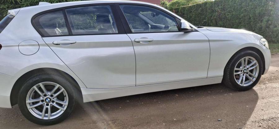 White BMW 118 2014 in Rokiskis, with an engine capacity of 2.00 L and mileage of 143 thousand km for 6399 €, photo 6 on AUTOMOTO.COM.LV