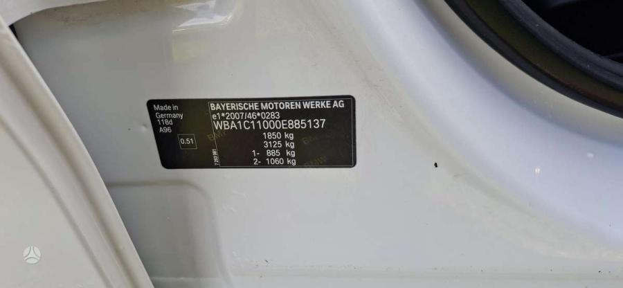 White BMW 118 2014 in Rokiskis, with an engine capacity of 2.00 L and mileage of 143 thousand km for 6399 €, photo 20 on AUTOMOTO.COM.LV