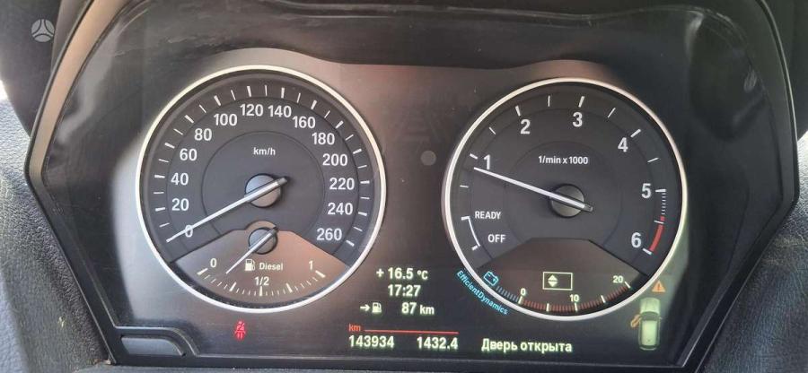 White BMW 118 2014 in Rokiskis, with an engine capacity of 2.00 L and mileage of 143 thousand km for 6399 €, photo 28 on AUTOMOTO.COM.LV