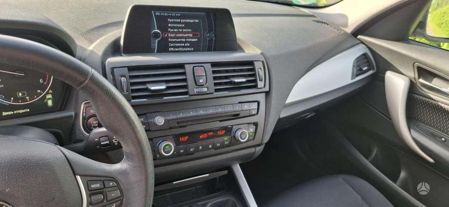 White BMW 118 2014 in Rokiskis, with an engine capacity of 2.00 L and mileage of 143 thousand km for 6200 €, photo 16 on AUTOMOTO.COM.LV