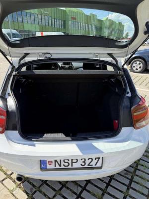 White BMW 118 2014 in Vilnius, with an engine capacity of 2.00 L and mileage of 230 thousand km for 7500 €, photo 11 on AUTOMOTO.COM.LV