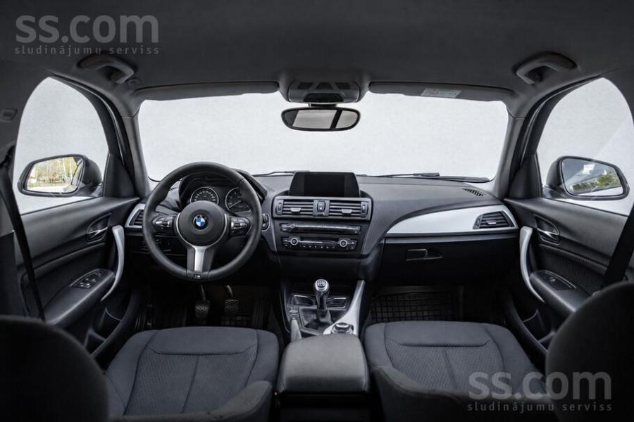 White BMW 118 2014 in Riga, with an engine capacity of 2.00 L and mileage of 202 thousand km for 5990 €, photo 14 on AUTOMOTO.COM.LV