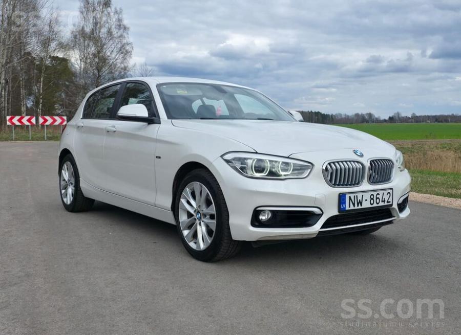 White BMW 118 2015 in Riga, with an engine capacity of 2.00 L and mileage of 230 thousand km for 8999 €, photo 3 on AUTOMOTO.COM.LV