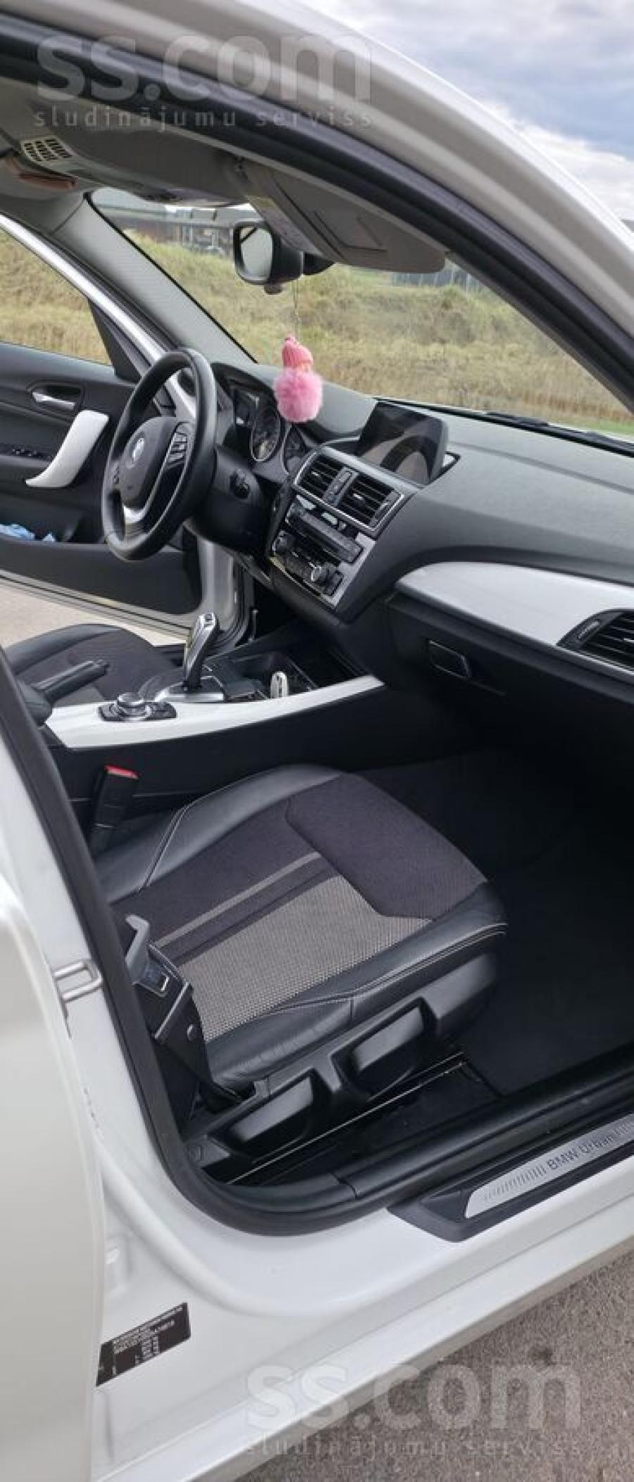 White BMW 118 2015 in Riga, with an engine capacity of 2.00 L and mileage of 230 thousand km for 8999 €, photo 8 on AUTOMOTO.COM.LV
