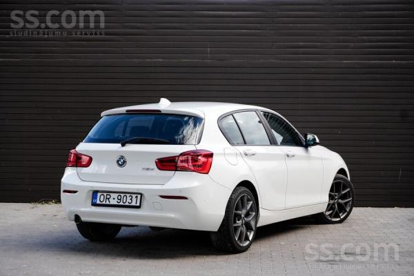 White BMW 118 2015 in Riga, with an engine capacity of 2.00 L and mileage of 240 thousand km for 9390 €, photo 4 on AUTOMOTO.COM.LV