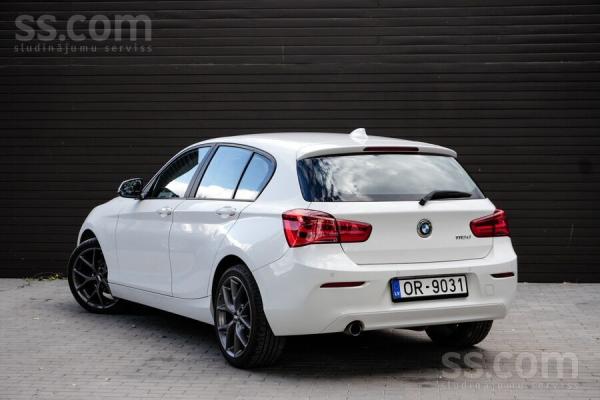 White BMW 118 2015 in Riga, with an engine capacity of 2.00 L and mileage of 240 thousand km for 9390 €, photo 5 on AUTOMOTO.COM.LV