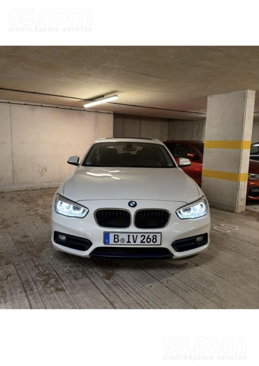 White BMW 118 2016 in Riga, with an engine capacity of 1.50 L and mileage of 72 thousand km for 12300 €, photo 5 on AUTOMOTO.COM.LV