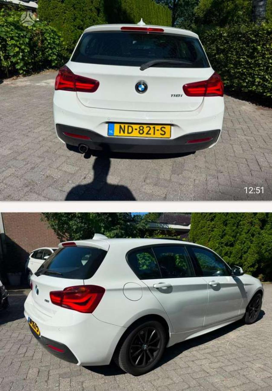 White BMW 118 2017 in Vilnius, with an engine capacity of 1.50 L and mileage of 257 thousand km for 7700 €, photo 5 on AUTOMOTO.COM.LV