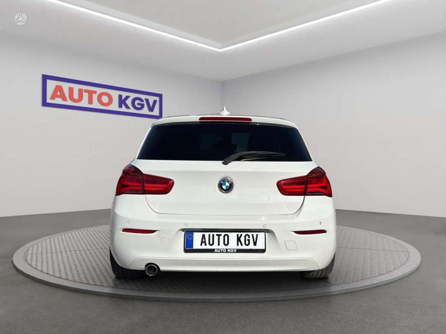 White BMW 118 2018 in Klaipeda, with an engine capacity of 1.50 L and mileage of 252 thousand km for 10499 €, photo 5 on AUTOMOTO.COM.LV