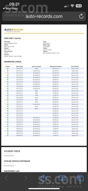 Melns BMW 120 2009 Jelgava, ar dzinēja tilpumu 2.00 L un nobraukumu 201 tūkst. km par 7500 €, foto 23 vietnē AUTOMOTO.COM.LV