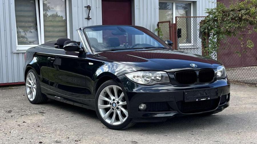 Black BMW 120 2009 in Ukmerge, with an engine capacity of 2.00 L and mileage of 201 thousand km for 3600 €, photo 1 on AUTOMOTO.COM.LV