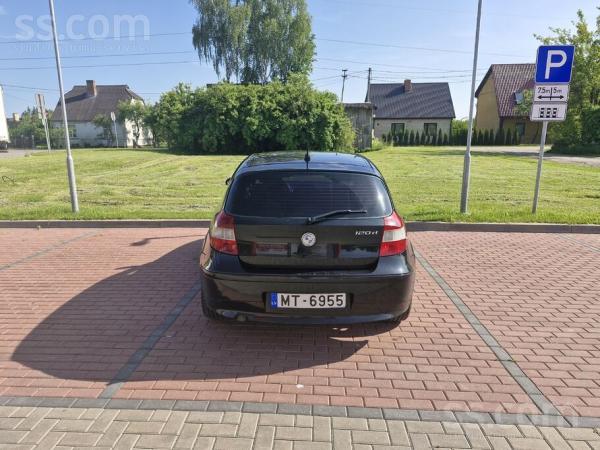 Black BMW 120 2005 in Jelgava, with an engine capacity of 2.00 L and mileage of 292 thousand km for 3750 €, photo 6 on AUTOMOTO.COM.LV