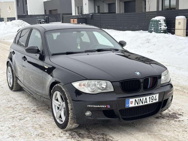 Black BMW 120 2005 in Vilnius, with an engine capacity of 2.00 L and mileage of 400 thousand km for 2850 €, photo 7 on AUTOMOTO.COM.LV