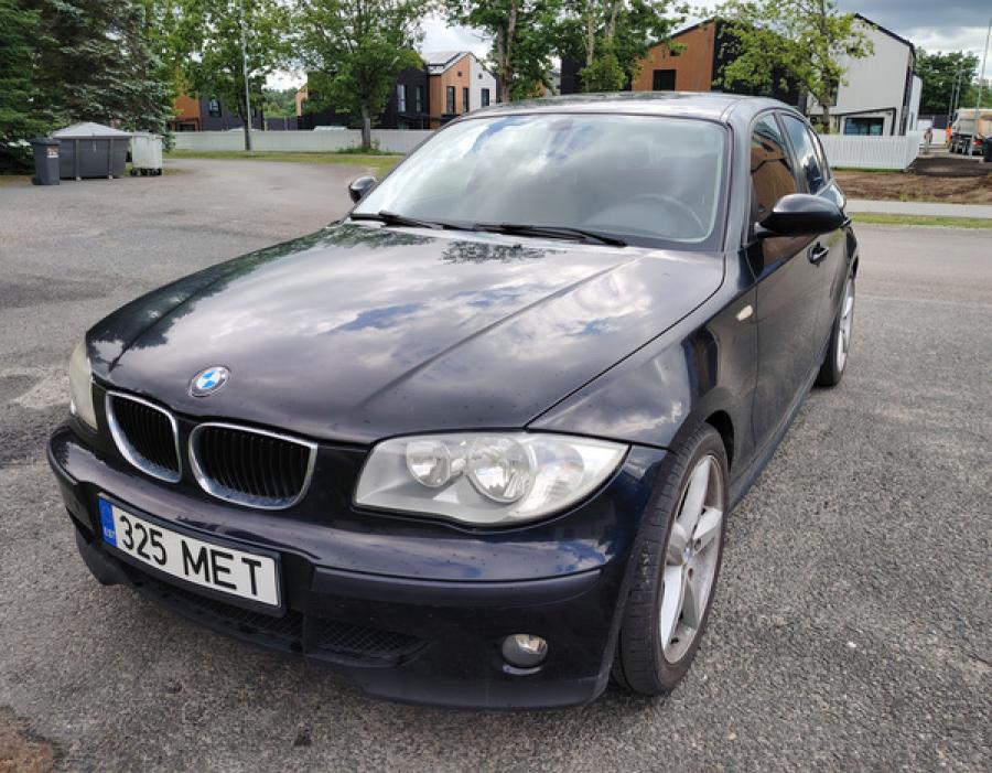 Black BMW 120 2005 in Tallinn, with an engine capacity of 2.00 L and mileage of 207 thousand km for 3500 €, photo 1 on AUTOMOTO.COM.LV