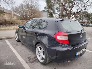 Black BMW 120 2005 in Tallinn, with an engine capacity of 2.00 L and mileage of 207 thousand km for 3500 €, photo 8 on AUTOMOTO.COM.LV