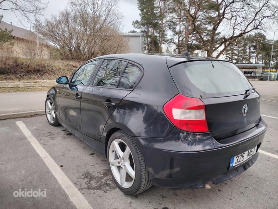 Black BMW 120 2005 in Tallinn, with an engine capacity of 2.00 L and mileage of 207 thousand km for 3500 €, photo 8 on AUTOMOTO.COM.LV