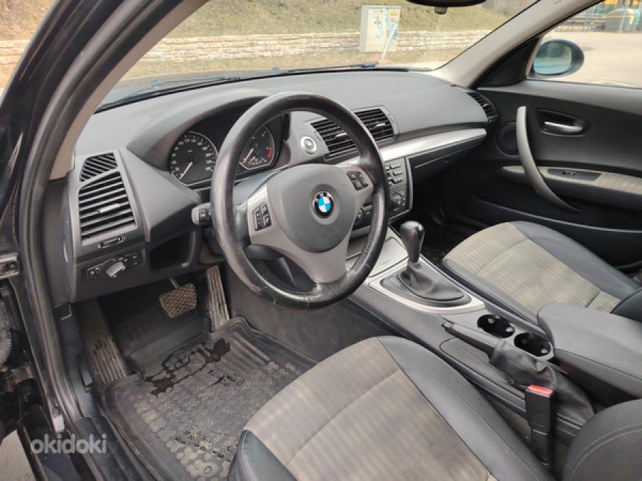 Black BMW 120 2005 in Tallinn, with an engine capacity of 2.00 L and mileage of 207 thousand km for 3500 €, photo 9 on AUTOMOTO.COM.LV
