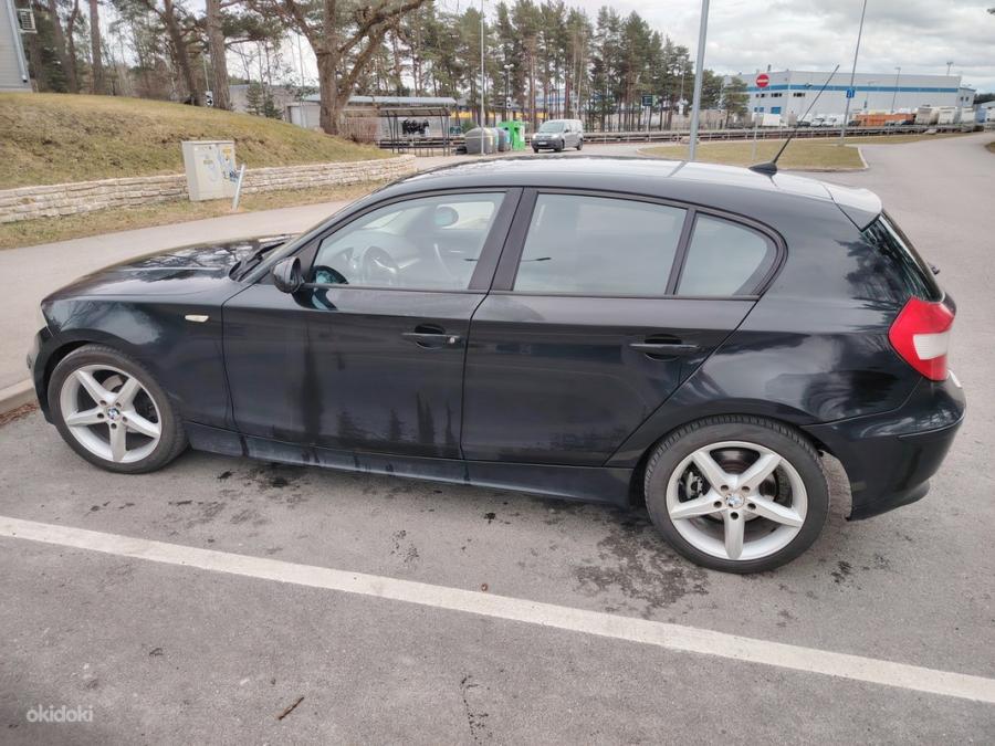 Black BMW 120 2005 in Tallinn, with an engine capacity of 2.00 L and mileage of 207 thousand km for 3500 €, photo 15 on AUTOMOTO.COM.LV