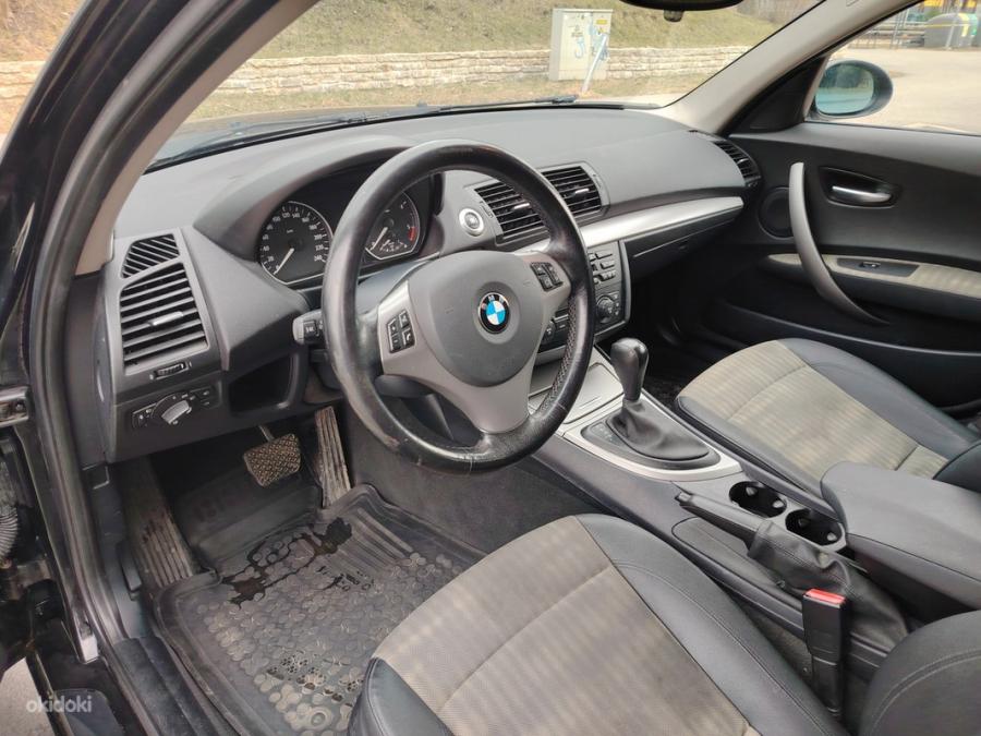 Black BMW 120 2005 in Tallinn, with an engine capacity of 2.00 L and mileage of 207 thousand km for 3500 €, photo 20 on AUTOMOTO.COM.LV