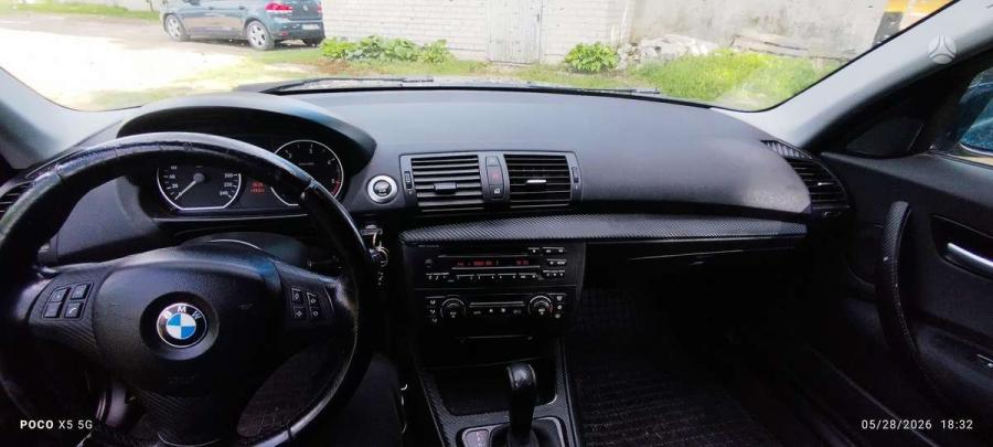 Melns BMW 120 2005 Kauņa, ar dzinēja tilpumu 2.00 L un nobraukumu 400 tūkst. km par 2700 €, foto 9 vietnē AUTOMOTO.COM.LV