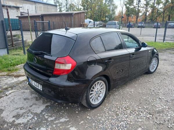 Black BMW 120 2006 in Bauska, with an engine capacity of 2.00 L and mileage of 0 thousand km for 2250 €, photo 9 on AUTOMOTO.COM.LV