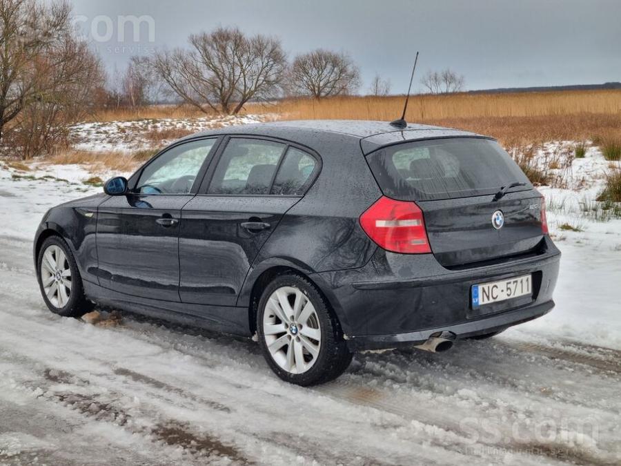 Melns BMW 120 2007 Liepāja, ar dzinēja tilpumu 2.00 L un nobraukumu 270 tūkst. km par 3200 €, foto 4 vietnē AUTOMOTO.COM.LV