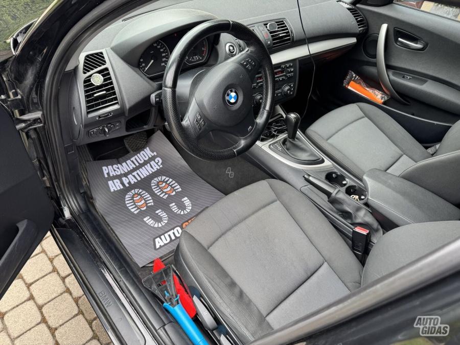 Black BMW 120 2007 in Kaunas, with an engine capacity of 2.00 L and mileage of 189 thousand km for 4500 €, photo 13 on AUTOMOTO.COM.LV
