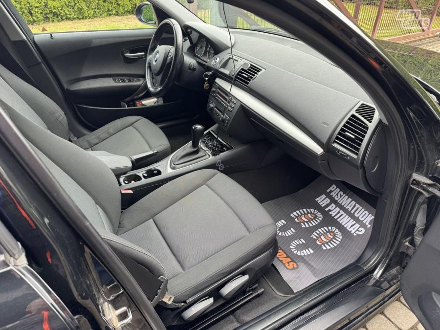 Black BMW 120 2007 in Kaunas, with an engine capacity of 2.00 L and mileage of 189 thousand km for 4500 €, photo 15 on AUTOMOTO.COM.LV