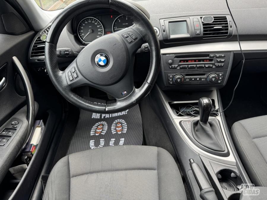 Black BMW 120 2007 in Kaunas, with an engine capacity of 2.00 L and mileage of 189 thousand km for 4500 €, photo 19 on AUTOMOTO.COM.LV