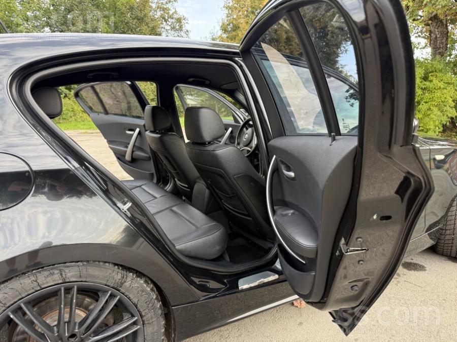 Black BMW 120 2007 in Ogre, with an engine capacity of 2.00 L and mileage of 235 thousand km for 2950 €, photo 9 on AUTOMOTO.COM.LV