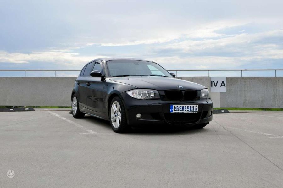 Black BMW 120 2008 in Vilnius, with an engine capacity of 2.00 L and mileage of 184 thousand km for 4490 €, photo 3 on AUTOMOTO.COM.LV