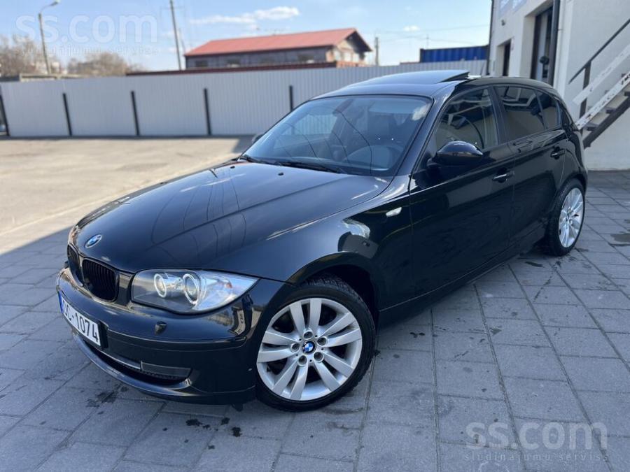 Black BMW 120 2009 in Riga, with an engine capacity of 2.00 L and mileage of 0 thousand km for 4490 €, photo 1 on AUTOMOTO.COM.LV