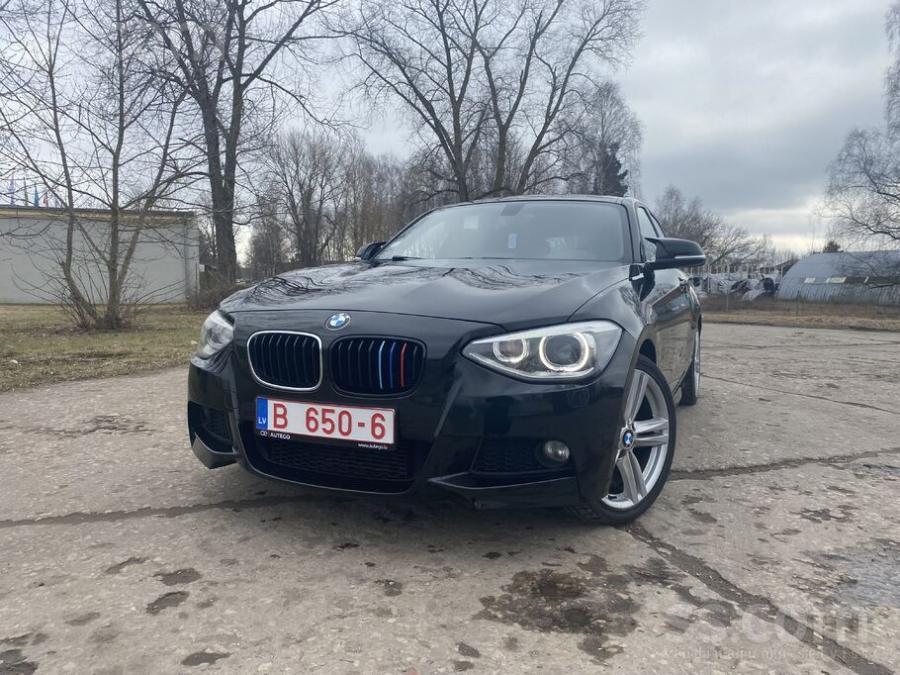 Black BMW 120 2012 in Riga, with an engine capacity of 2.00 L and mileage of 0 thousand km for 8999 €, photo 1 on AUTOMOTO.COM.LV