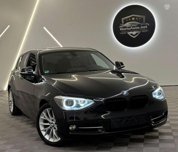 Black BMW 120 2012 in Marijampole, with an engine capacity of 2.00 L and mileage of 192 thousand km for 6900 €, photo 1 on AUTOMOTO.COM.LV