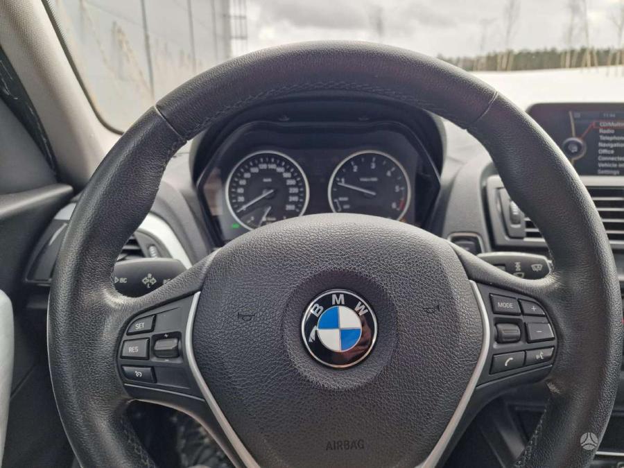 Black BMW 120 2014 in Vilnius, with an engine capacity of 2.00 L and mileage of 212 thousand km for 5999 €, photo 16 on AUTOMOTO.COM.LV