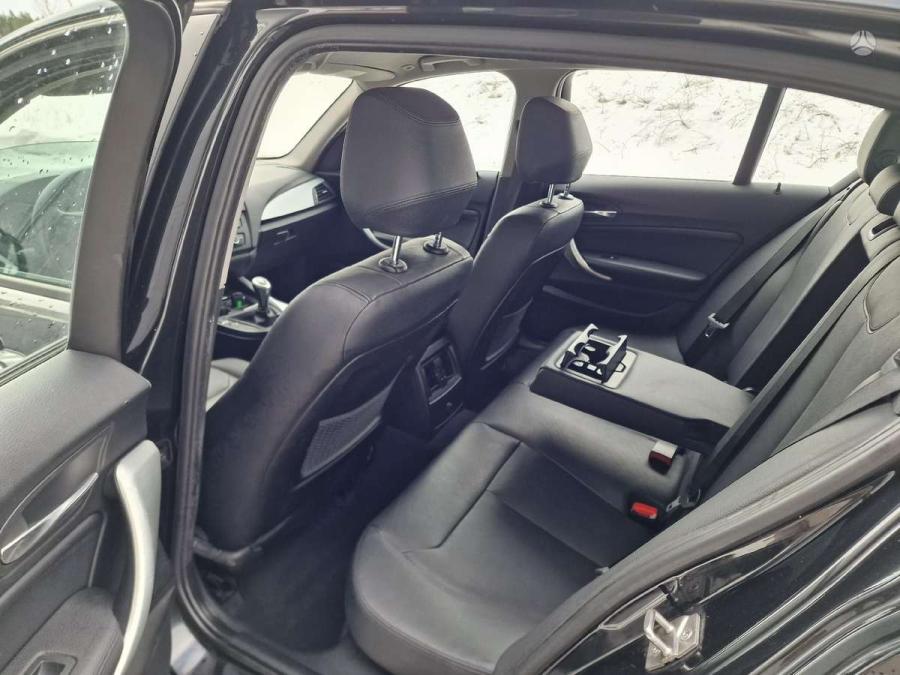 Black BMW 120 2014 in Vilnius, with an engine capacity of 2.00 L and mileage of 212 thousand km for 5999 €, photo 18 on AUTOMOTO.COM.LV