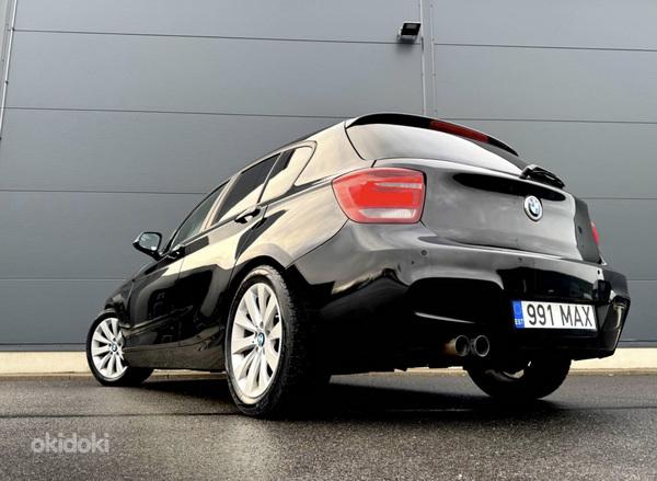 Black BMW 120 2014 in Tallinn, with an engine capacity of 2.00 L and mileage of 144 thousand km for 10500 €, photo 3 on AUTOMOTO.COM.LV