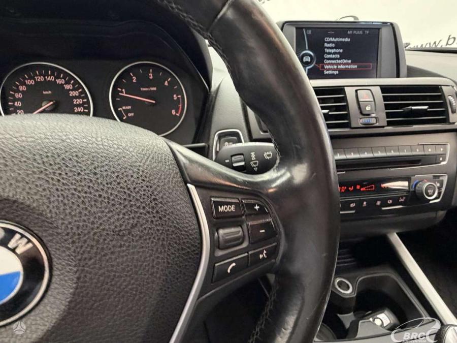 Black BMW 120 2014 in Vilnius, with an engine capacity of 2.00 L and mileage of 232 thousand km for 8500 €, photo 29 on AUTOMOTO.COM.LV