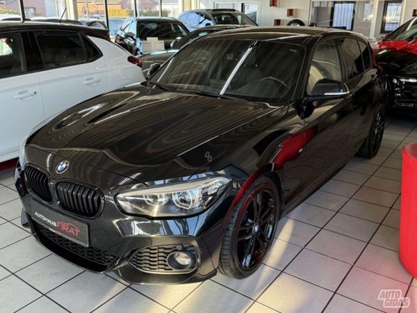 Black BMW 120 2018 in Kaunas, with an engine capacity of 2.00 L and mileage of 98 thousand km for 22244 €, photo 1 on AUTOMOTO.COM.LV