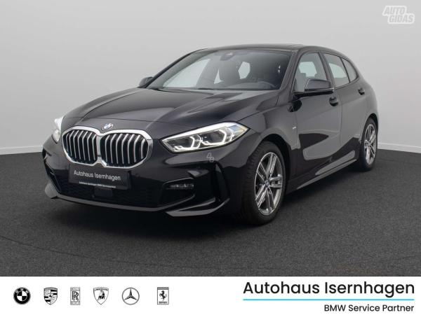 Black BMW 120 2022 in Kaunas, with an engine capacity of 2.00 L and mileage of 35 thousand km for 31669 €, photo 1 on AUTOMOTO.COM.LV