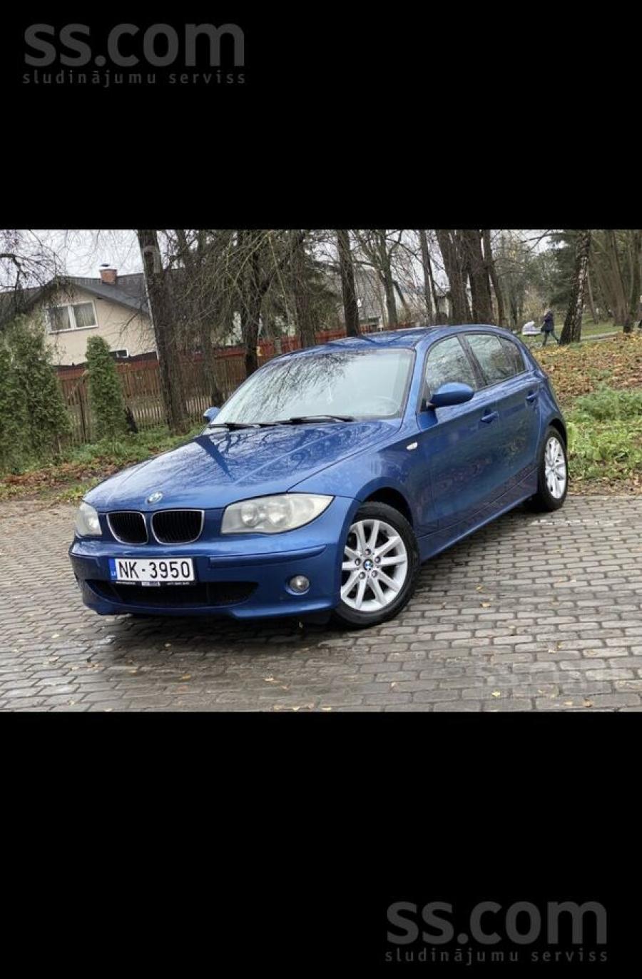 Blue BMW 120 2006 in Riga, with an engine capacity of 2.00 L and mileage of 263 thousand km for 4000 €, photo 1 on AUTOMOTO.COM.LV