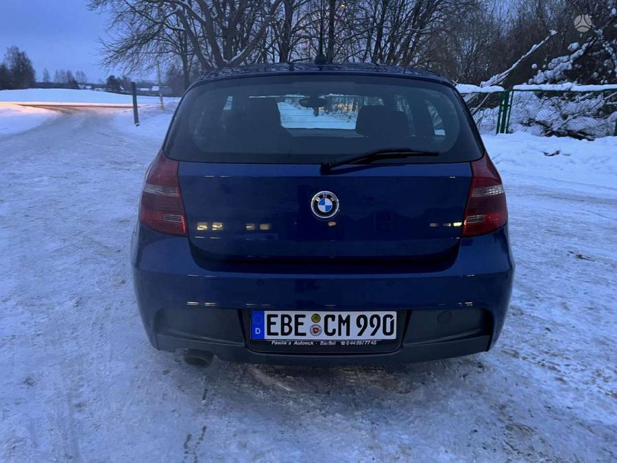 Blue BMW 120 2008 in Vilnius, with an engine capacity of 2.00 L and mileage of 244 thousand km for 4850 €, photo 5 on AUTOMOTO.COM.LV